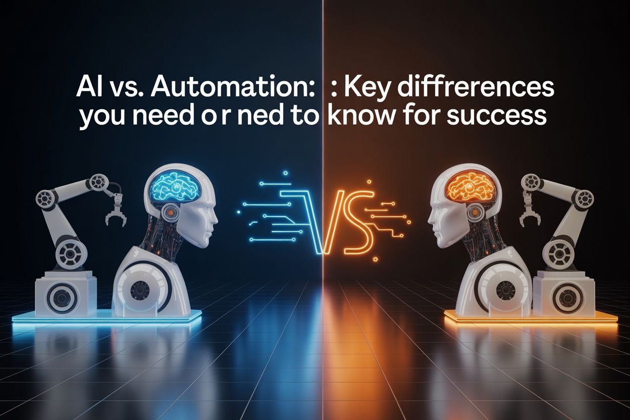 AI vs. Automation: Key differences you need to know for success | Ai ...